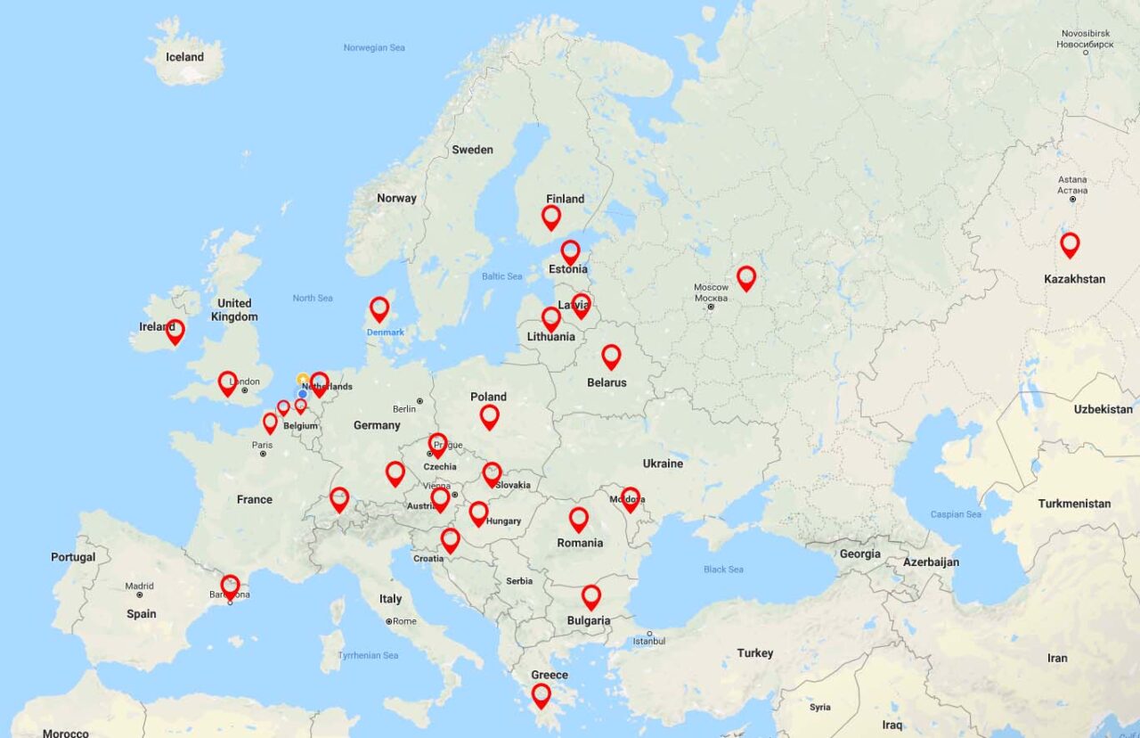 Mapa de Distribuidores - QM Environmental Services