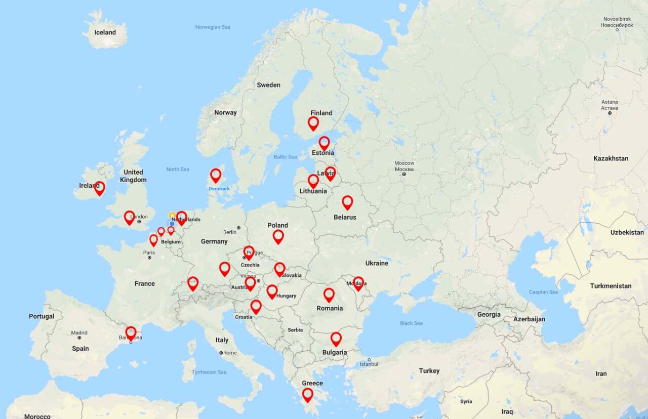 Distributor map - QM Environmental International